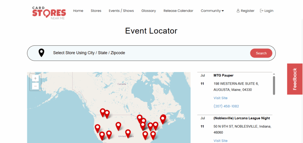 Find Trading Card Game Events Near You | CardStoresNearMe